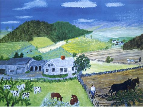 Hoosick Valley From The Window 1946 By Grandma Moses Artchive
