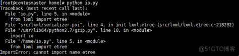 centos 使用lxml etree 模块报错 importerror cannot import name etree 51cto博客 from lxml import etree报错