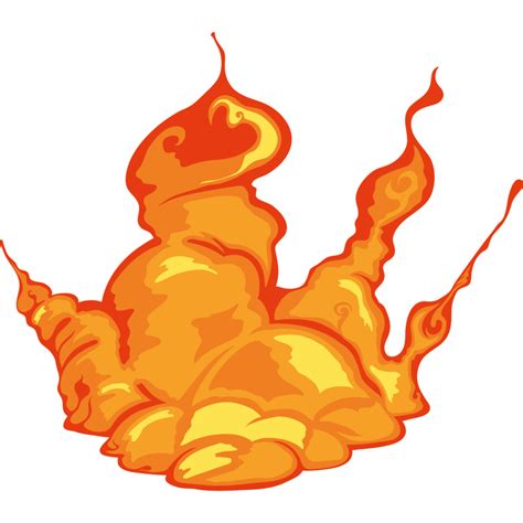 Explosion Orange Color 24098206 PNG