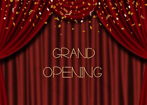 빨간 커튼 오프닝 그랜드 배경 Png Psd 무료 다운로드 Pikbest