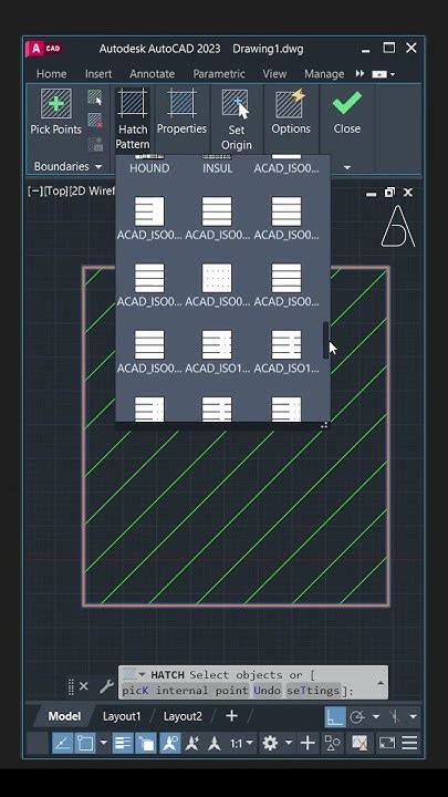 Hatch Set Origin Autocad Tutorial Architecture Autocad Architect Youtube