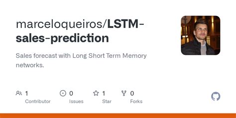 Github Marceloqueiros Lstm Sales Prediction Sales Forecast With Long Short Term Memory Networks