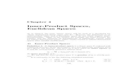 pdf inner product spaces euclidean spaceswn0g 2ch4a pdfinner product