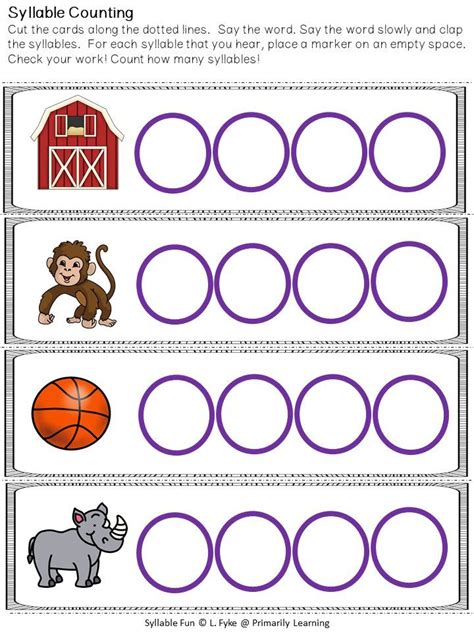 Syllable Counting Activities Mega Bundle Aligns With The Science Of