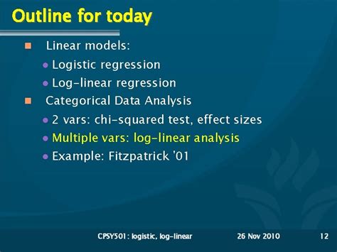 Categorical Data Analysis Logistic Regression And Loglinear Regression