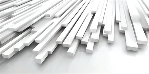 Abstract White Geometric Shapes Modern 3d Render Clean Minimalist Design Architectural Blocks