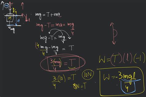a bucket tied to a string is lowered at a constant acceleration of g 4 i