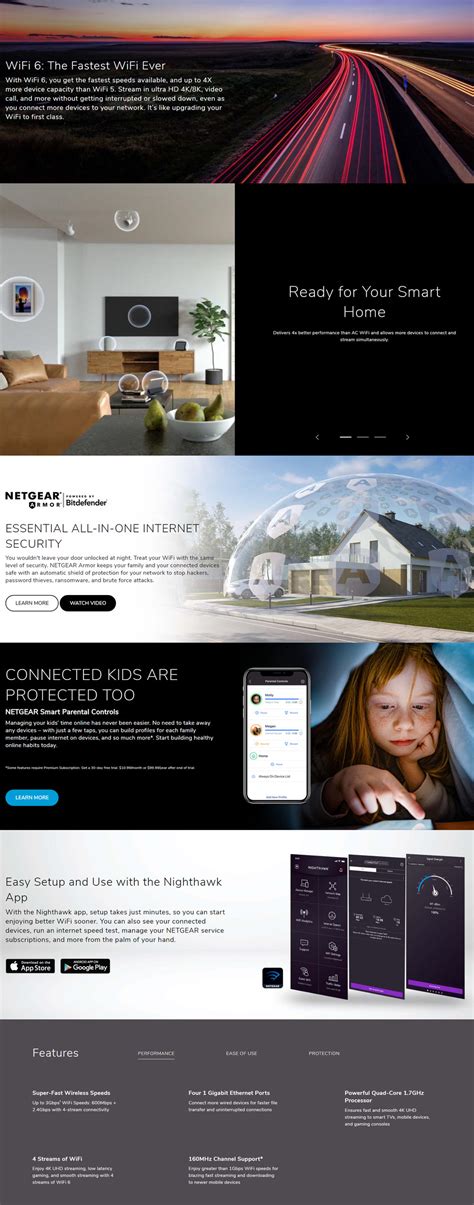 Netgear Nighthawk AX AX Stream WiFi Router RAX S APS CA