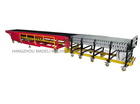 Loading Unloading Belt Conveyor Powered Flexible Roller Conveyor System Loading Conveyor And