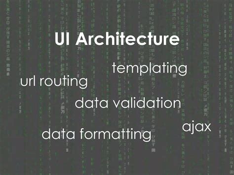 JavaScript Architecture The Front And The Back Of It PPTX Web Development Internet
