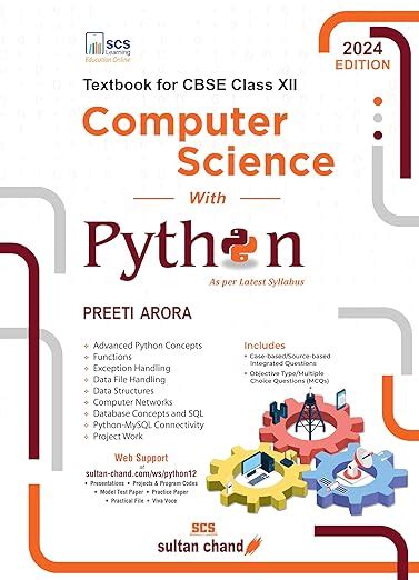 Computer Science With Python Textbook For Cbse Class 12 Preeti Arora