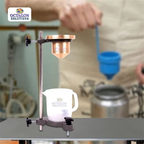 B4 And B6 Brass Viscosity Cup With Stand Portable Ford Cup B 4 Liquid Flow Meter Viscometer