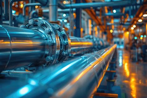 Oil Pipeline And Gas Pipeline Of Oil Refining And The Movement Of Oil And Gas Generative Ai