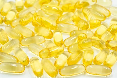 오메가 3 생선 기름 캡슐 프리미엄 사진