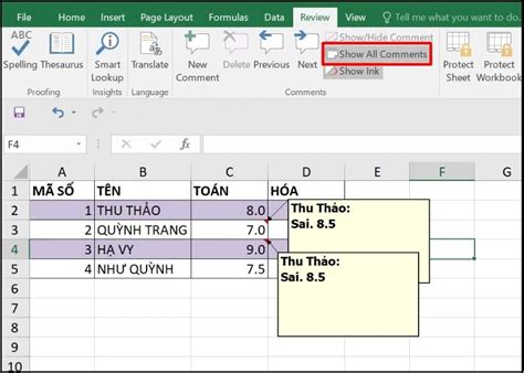 Ghi Chú Trong Excel Và Cách Tạo Khung Ghi Chú Trong Excel