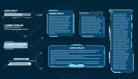 최신 인터페이스 요소 Hud 스타일 Ui Gui 벡터 콜아웃 타이틀 집합입니다 미래형 콜아웃 바 라벨 정보 콜 박스 바 및 최신