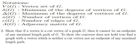 solved notations v g ﻿ vertex set of g δ g ﻿ minimum of