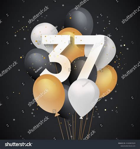 3,412 Birthday 37 Images, Stock Photos & Vectors | Shutterstock