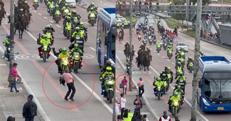 “sin Miedo A Nada” Hombre Se Enfrentó A Patrulleros De La Policía