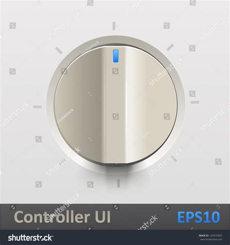 Control Knob Regulator Vector Illustration Stock Vector Royalty Free 124575565