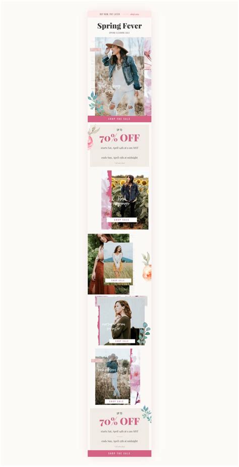 Spring Fashion Email Design Template MasterBundles