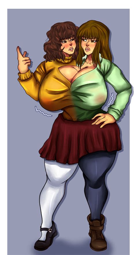 Rule 34 Big Breasts Big Butt Breasts Brown Hair Conjoined Fighting Horny Female Ramensama