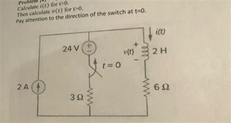 Solved Calculate I T ﻿for 1 0 Then Calculate V T ﻿for T 0