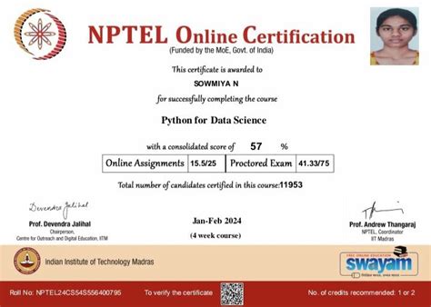 Nptel Python Datascience Professionalgrowth Continuouslearning