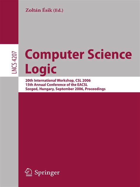 Computer Science Logic Pdf Category Theory Mathematics