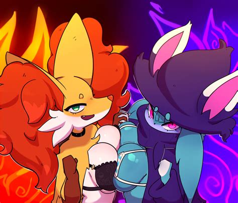 Rule 34 2girls Anthro Big Breasts Blue Body Blue Fur Bra Breast Squish Breasts Breasts To