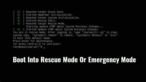 Boot Into Rescue Mode Or Emergency Mode In Ubuntu 20 04 And 18 04