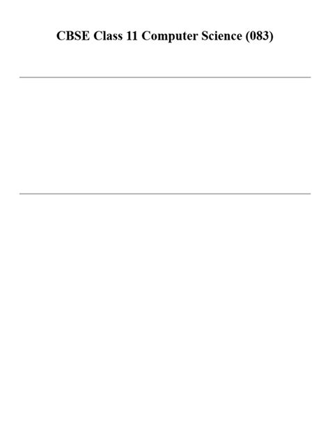 sample paper cbse class 11 pdf computer programming computing