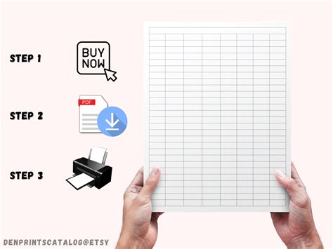 8 Blank Columns Chart Text Input Print And Write Printable Digital Download Blank Column