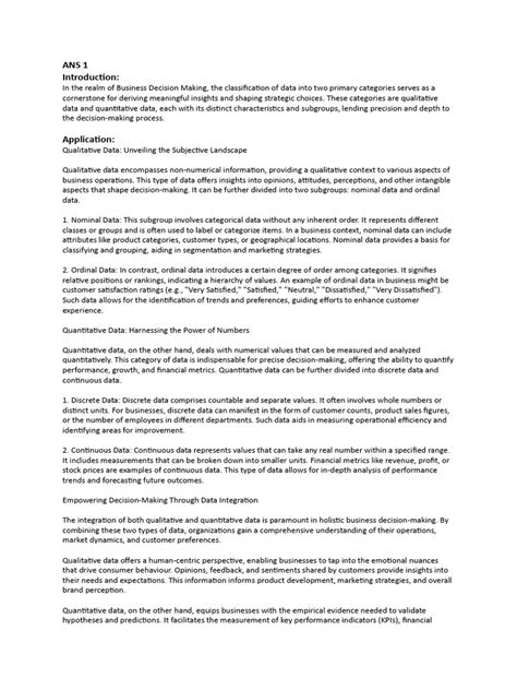 decision making assignment pdf level of measurement outlier