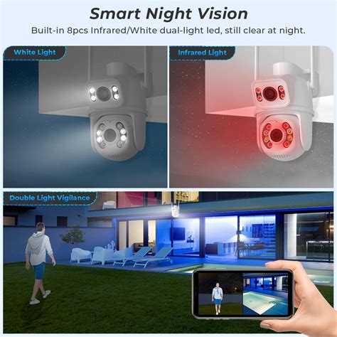 Купить AIOOK Icsee Камера видеонаблюдения Wi-Fi 4K 8Mp Беспроводное ...