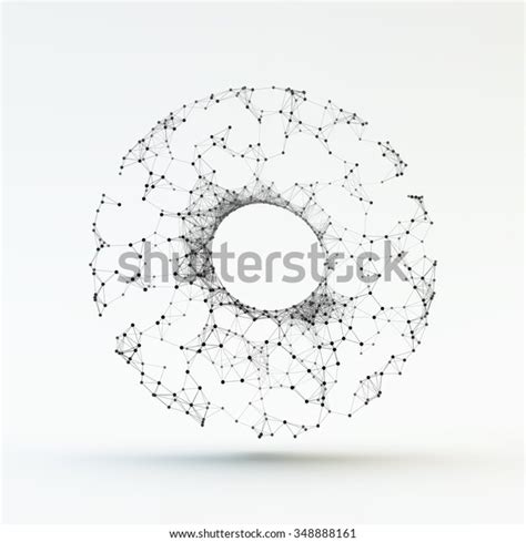 Torus Molecular Lattice Connection Structure 3d Stock Vector Royalty Free 348888161 Shutterstock