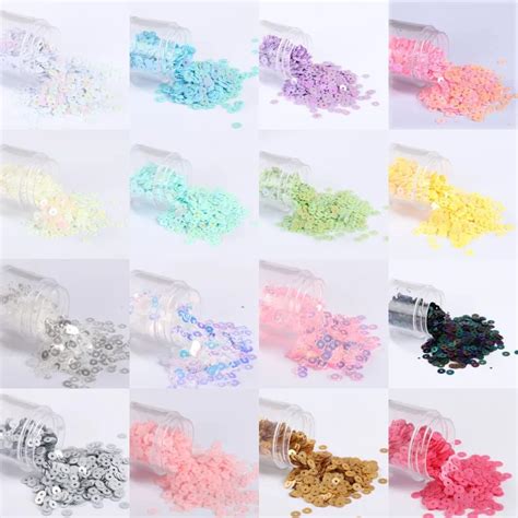 10 그램갑 2 6 미리메터 멀티 사이즈 플랫 라운드 느슨한 장식 조각 공예 Pvc 매트 And 크림 장식 조각 바느질 웨딩 드레스 액세서리스팽글 Aliexpress