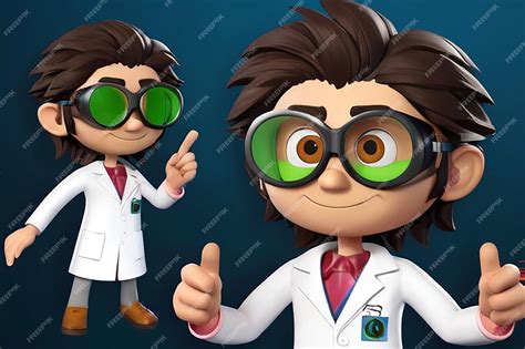 Premium Photo Assisting With Chaos The Silly Scientist Sidekick