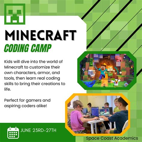 Minecraft Coding Class June 23 27 — Space Coast Academics