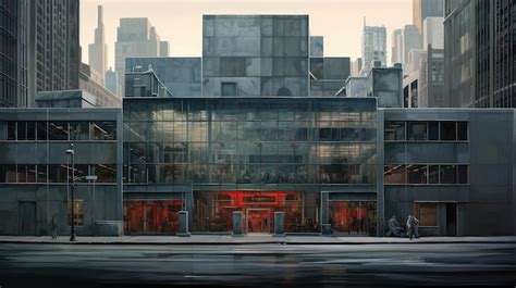 Premium Photo Storage Landscape Warehouse Building