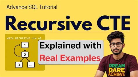 Recursive Cte Recursive Sql Query Sql Tutorial Advance Sql Sql Full Course Youtube