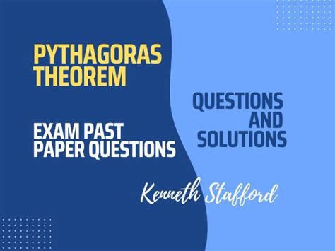Pythagoras Theorem Gcse Maths Past Paper Questions Teaching Resources