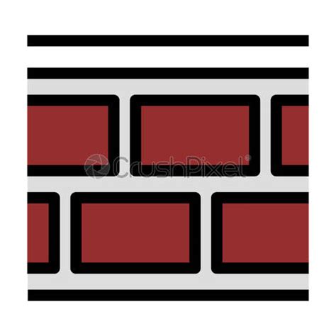 Red Brick Wall Flat Stock Vector 6347807 Crushpixel