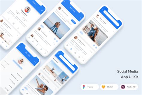 Social Media App Ui Kit Graphic By Betush · Creative Fabrica