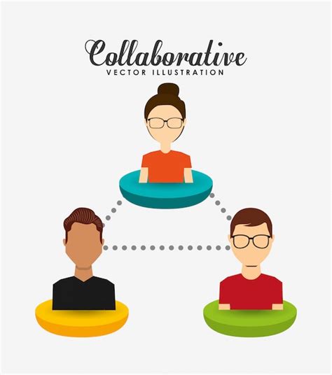 Free Vector Collaborative Concept Illustration