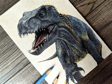Realistic Velociraptor Drawing Dinosaur Art Paleobiology Paleoartist