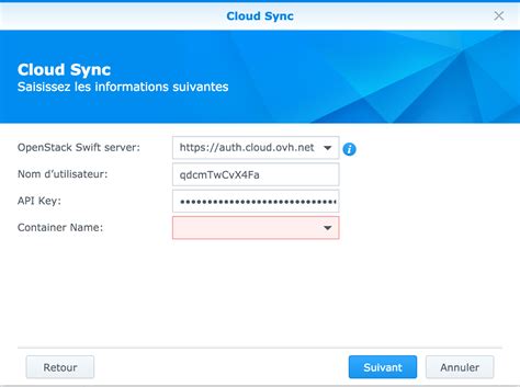 Utilisation Cloud Sync Avec Ovh Object Storage Cloud Sync Nas Forum