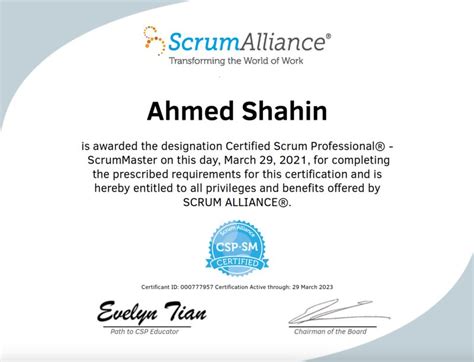 Ahmed Shahin On Linkedin Scrumalliance Scrummaster Agilelearning Agile Cspsm