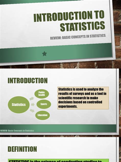 Ge3 Mmw Review For Intro Statistics Pdf Level Of Measurement