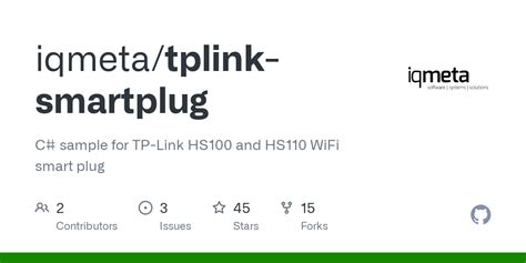 Github Iqmeta Tplink Smartplug C Sample For Tp Link Hs And Hs Wifi Smart Plug